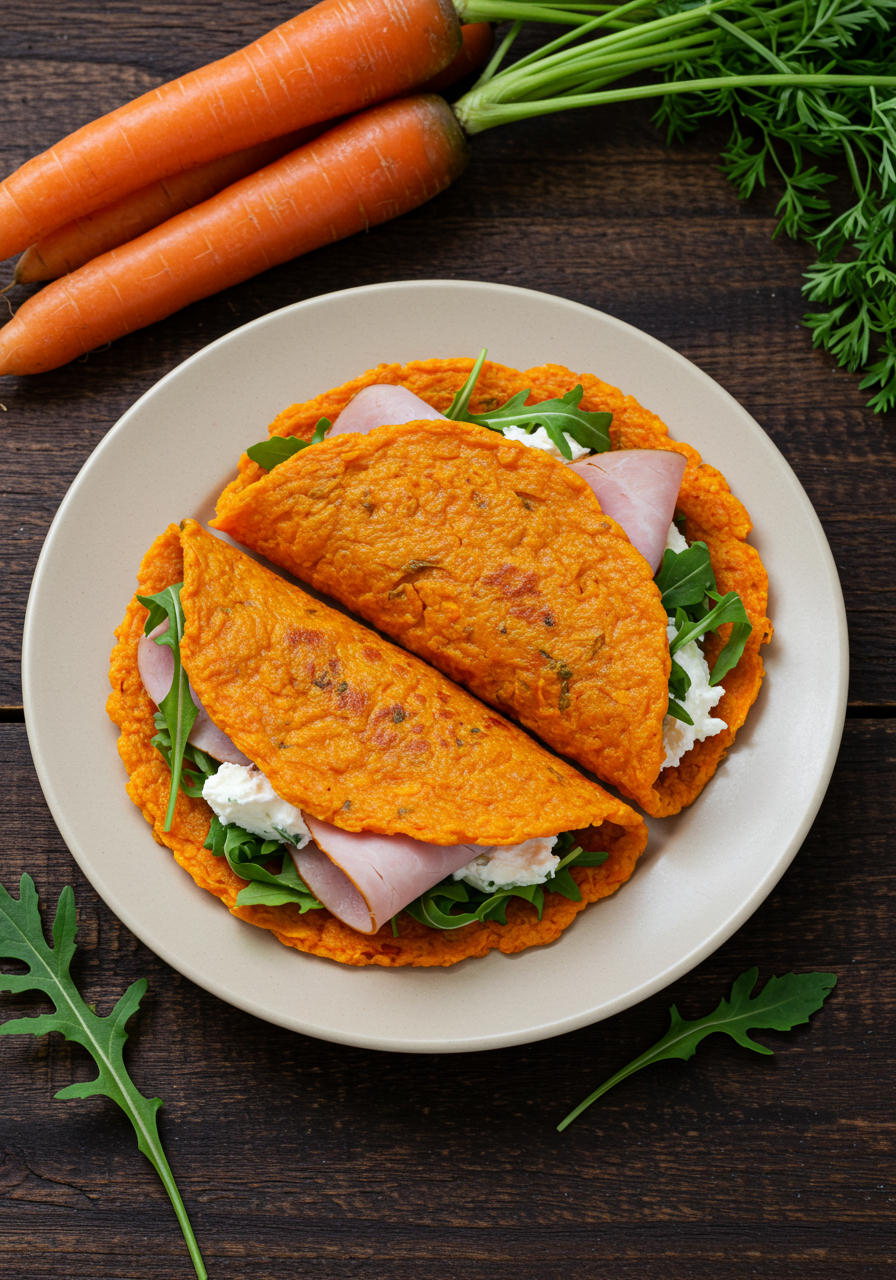 Proteinreiche Karotten-Wraps - kochemitmir